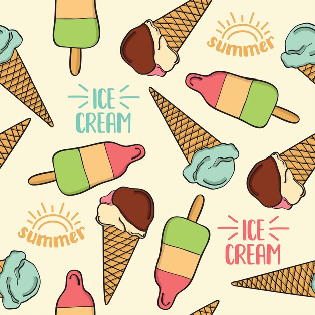 Delightful Summer Ice Cream Treats Pattern | Jiffy Designs