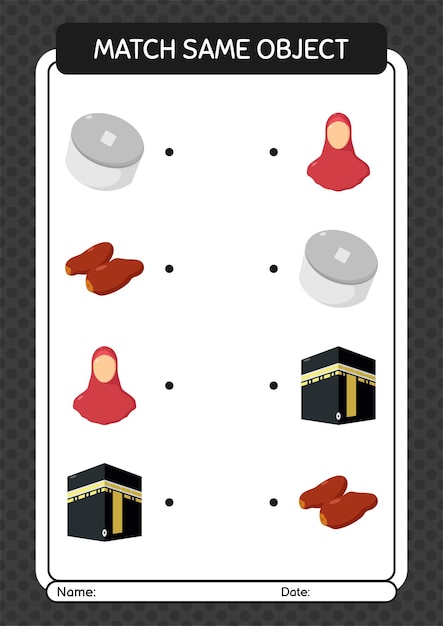 Iconic Islamic Symbols and Objects Matching Game | Jiffy Designs