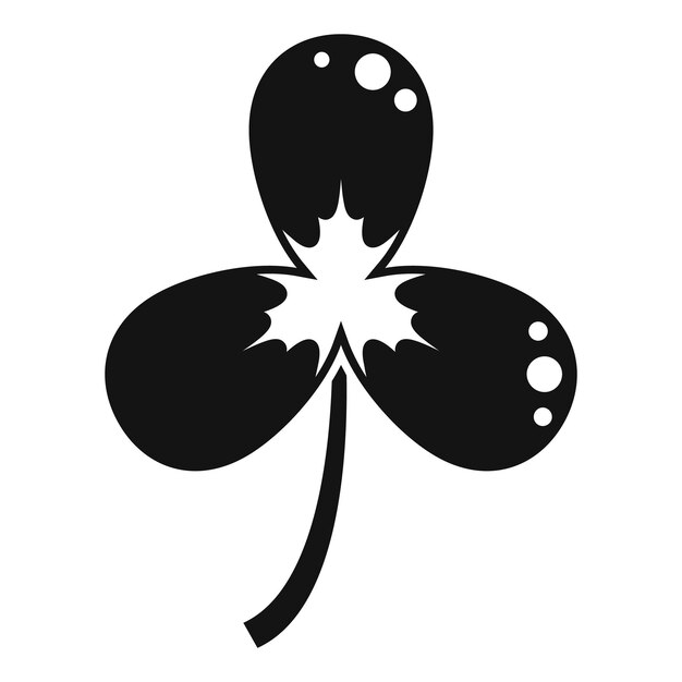 Elegant Shamrock Silhouette with Intricate Design | Jiffy Designs
