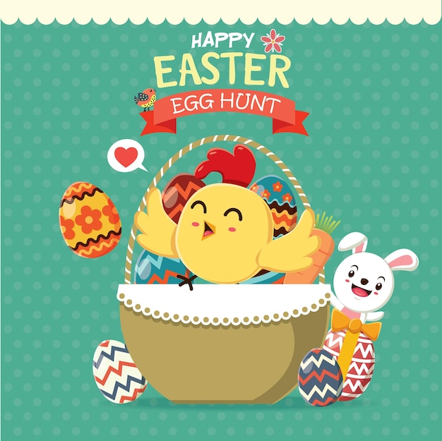 Cheerful Easter Egg Hunt with Adorable Chick and Bunny | Jiffy Designs