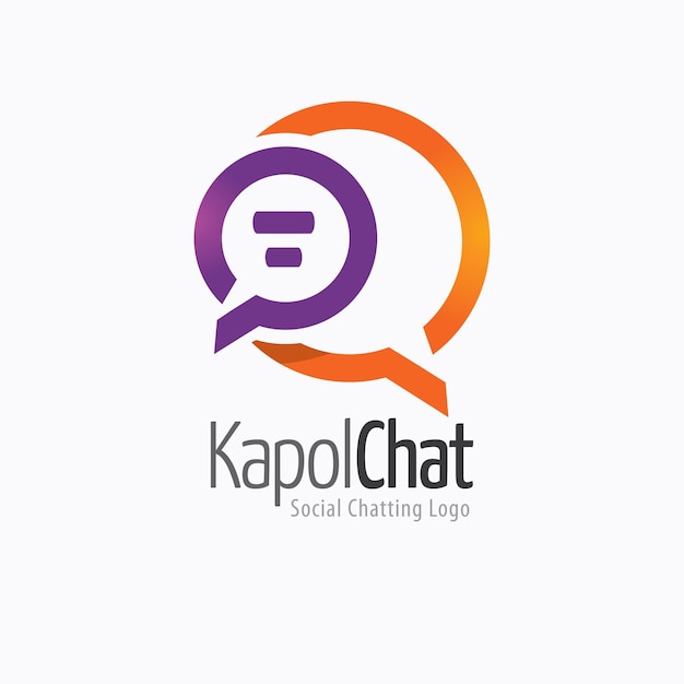 Vibrant Social Chat Logo with Overlapping Circles and Text | Jiffy Designs