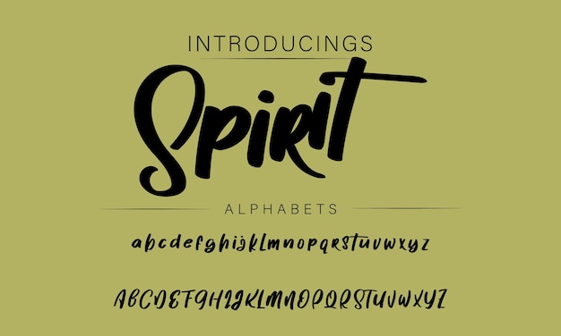 Artistic Cursive Alphabet with Expressive Spirit Typography | Jiffy Designs