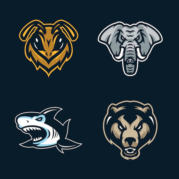 Vibrant Animal Emblem Collection for Versatile Branding | Jiffy Designs