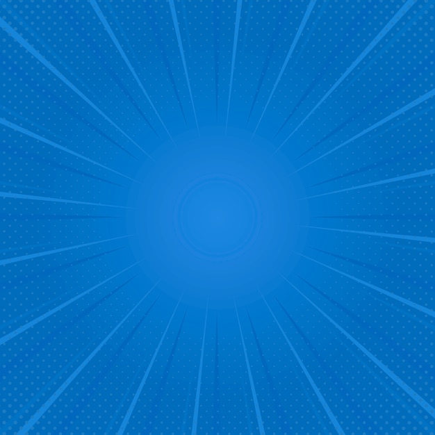 Vibrant Blue Radial Burst Background with Halftone Pattern | Jiffy Designs