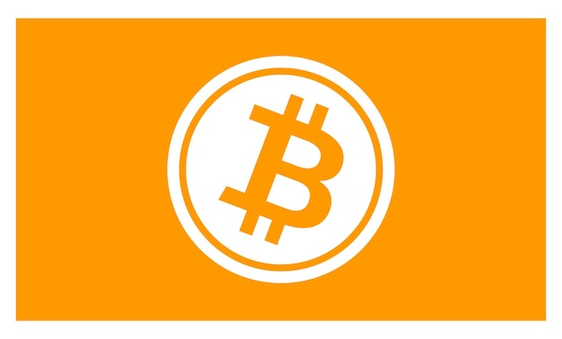 Iconic Bitcoin Symbol on Vibrant Orange Background | Jiffy Designs