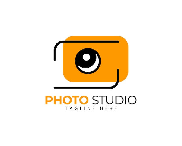 Vibrant Orange Camera Icon for Photography Business | Jiffy Designs