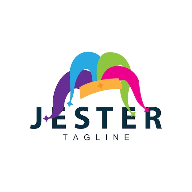 Vibrant Jester Logo with Playful Shapes and Colors | Jiffy Designs