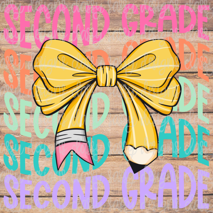 Second Grade, 2nd Grade, Pencil Bow, First Day of School, Back to ...