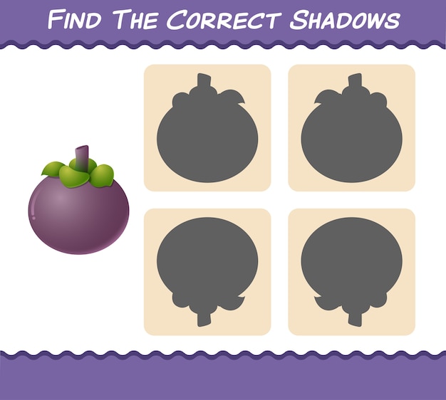 Discover the Matching Mangosteen Shadows in this Playful Puzzle | Jiffy ...