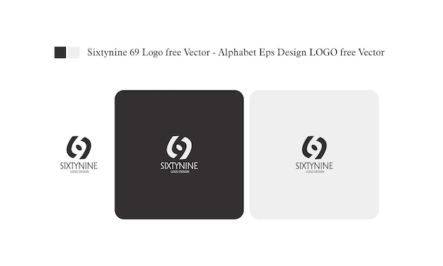 Sleek and Versatile Sixtyning Logo Collection in Black and White ...