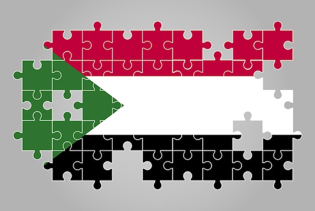 Vibrant Puzzle Pieces Form the Palestinian Flag | Jiffy Designs