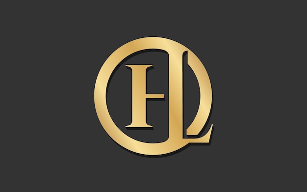 Elegant Monogram Logo in Golden Hue | Jiffy Designs