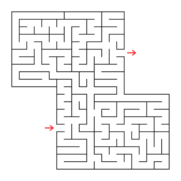 Intricate Maze with Directional Arrows | Jiffy Designs