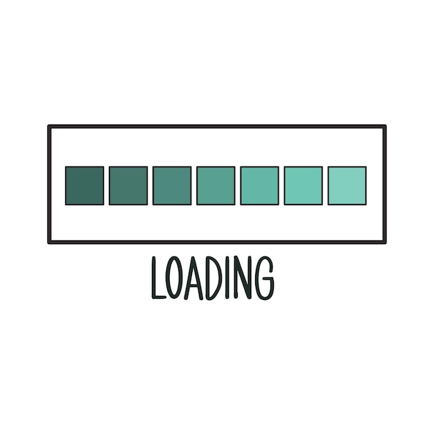 Minimalistic Loading Bar Progress Indicator Graphic | Jiffy Designs