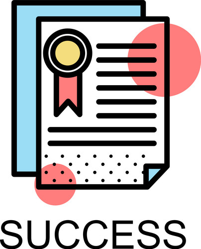 Success Icon Illustration On White Background | Jiffy Designs