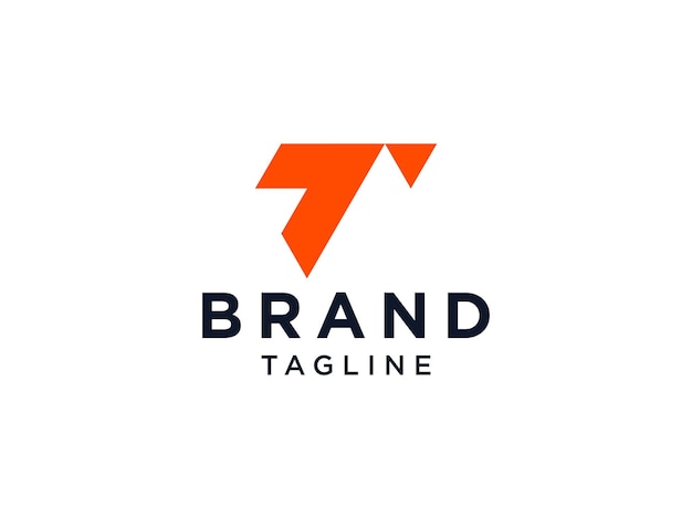 Bold Orange Triangle Brand Logo with Minimalist Tagline | Jiffy Designs
