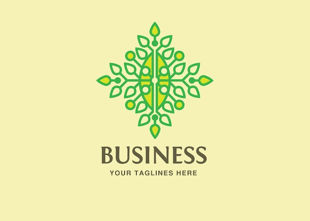Vibrant Leaf Cluster: A Versatile Business Symbol | Jiffy Designs