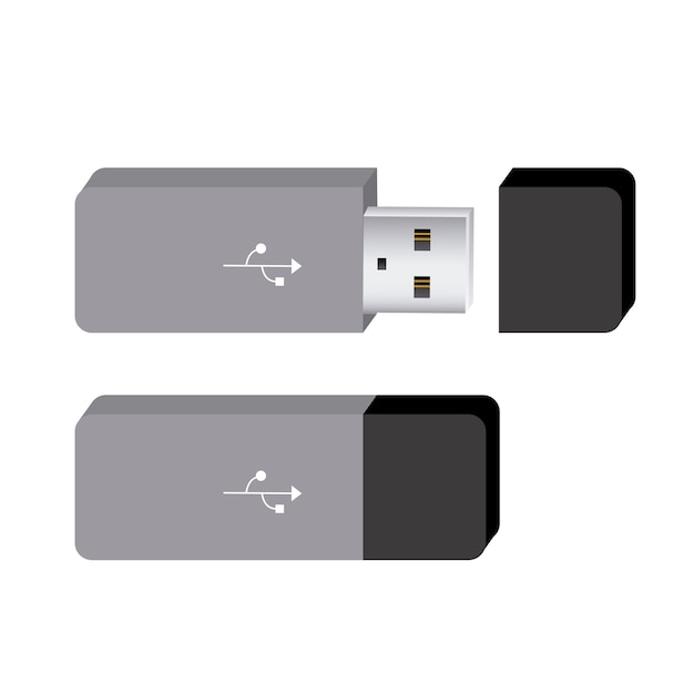Sleek Gray USB Flash Drives with Minimalist Logo Design | Jiffy Designs