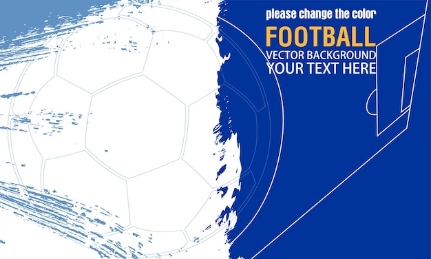 Vibrant Blue Football Vector Background with Customizable Text | Jiffy ...