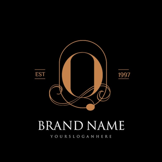 Elegant Monogram Logo with Vintage Flourishes and Emblem | Jiffy Designs