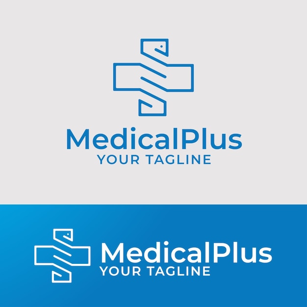 Minimalist Medical Cross Logo with Tagline | Jiffy Designs