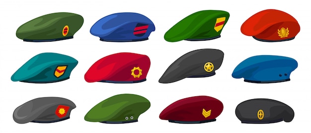 Vibrant Military Berets: A Diverse Collection of Iconic Headgear ...