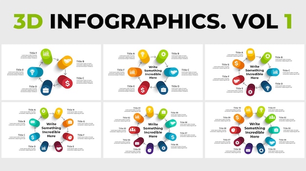 Vibrant 3D Infographic Elements Showcasing Data Insights | Jiffy Designs