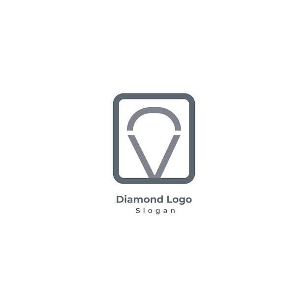 Sleek and Minimalist Diamond-Shaped Logo Design | Jiffy Designs