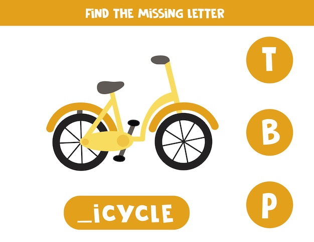 Discover the Missing Letter in the Vibrant Tricycle Image | Jiffy Designs