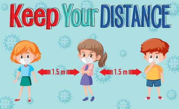 Cheerful Kids Maintaining Safe Distance During Pandemic | Jiffy Designs