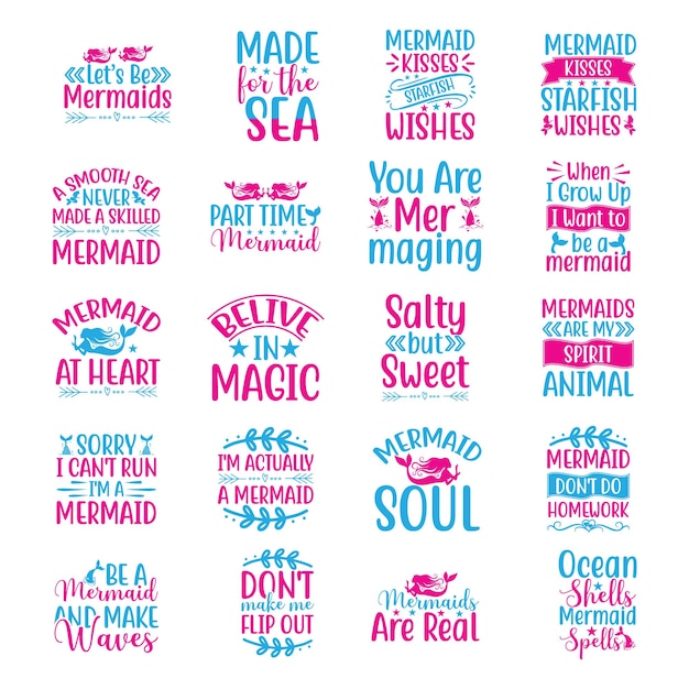 Enchanting Mermaid-Inspired Typographic Design | Jiffy Designs