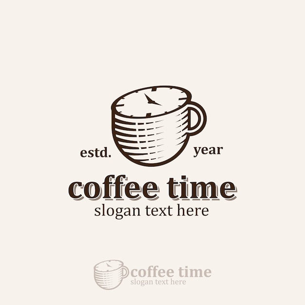 Timeless Coffee Moment: Vintage-Inspired Cafe Logo | Jiffy Designs
