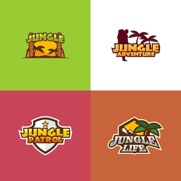 Vibrant Jungle-Themed Graphic Collection with Diverse Designs | Jiffy ...