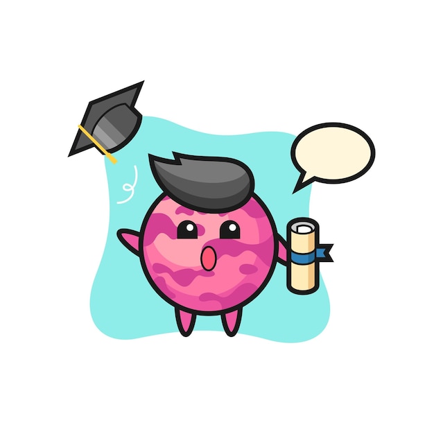 Cheerful Graduation Mascot Celebrating Achievement | Jiffy Designs