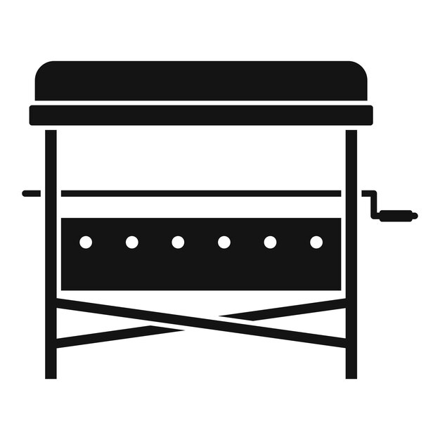 Minimalist Black Grill with Knobs and Handle | Jiffy Designs