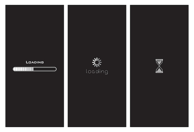Minimalist Loading Screen with Stylized Symbols and Text | Jiffy Designs
