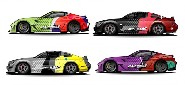Vibrant Racing Car Designs with Striking Graphics and Colors | Jiffy ...
