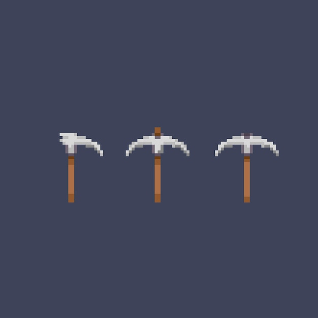 Retro Pixel Art Mining Tools Collection | Jiffy Designs