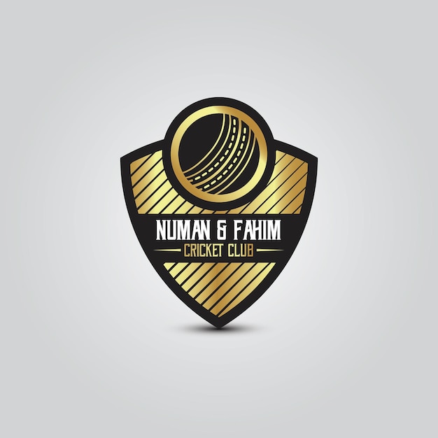Striking Cricket Club Logo with Elegant Crest Design | Jiffy Designs
