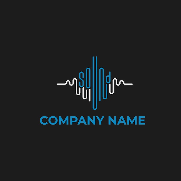 Bold Minimalist Sound Wave Company Logo Design | Jiffy Designs