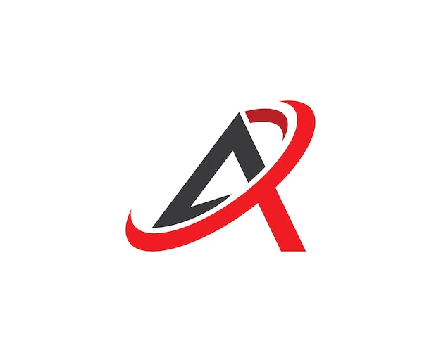 Dynamic Swooping Red and Black Graphic Symbol | Jiffy Designs