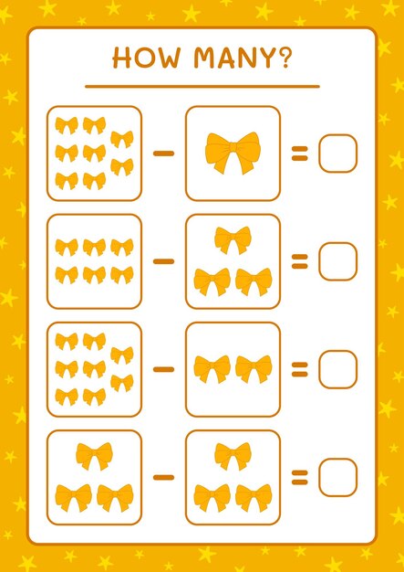 Counting Bows: A Fun Math Activity for Kids | Jiffy Designs