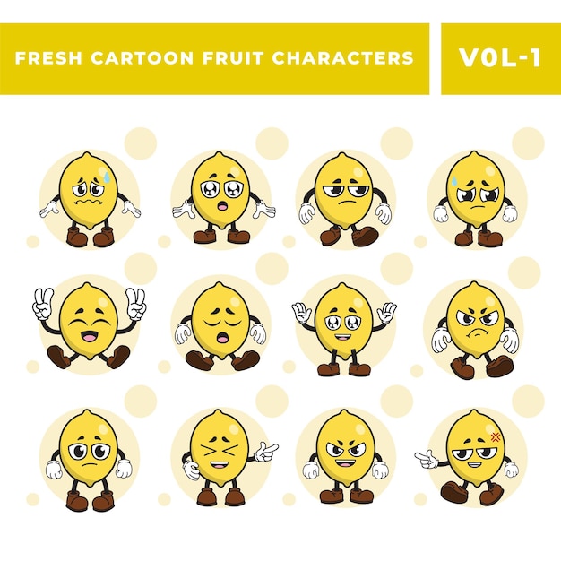 Charming Cartoon Chicks: A Delightful Fruit Character Collection ...