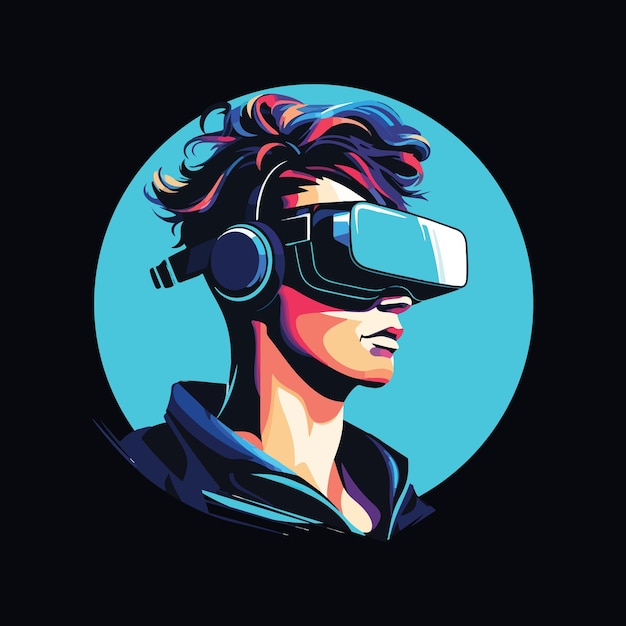 Vibrant Virtual Reality Immersion: A Futuristic Portrait | Jiffy Designs
