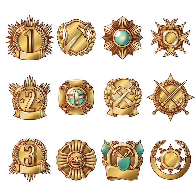 Captivating Collection of Ornate Military-Inspired Insignia Designs ...