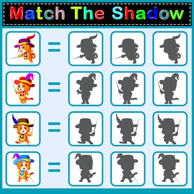 Playful Puzzle: Match the Animated Character Shadows | Jiffy Designs