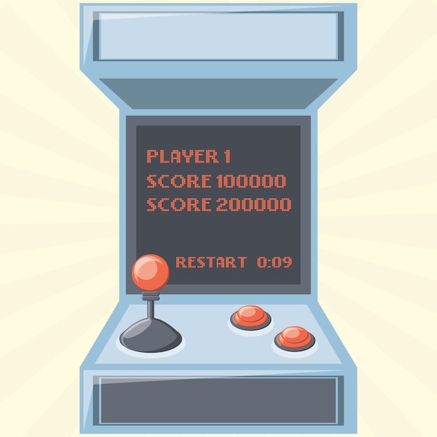 Retro Arcade Game Console with High Scores | Jiffy Designs