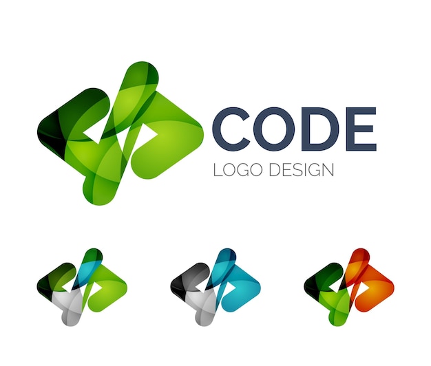 Vibrant Code-Inspired Logo Designs with Versatile Applications | Jiffy ...