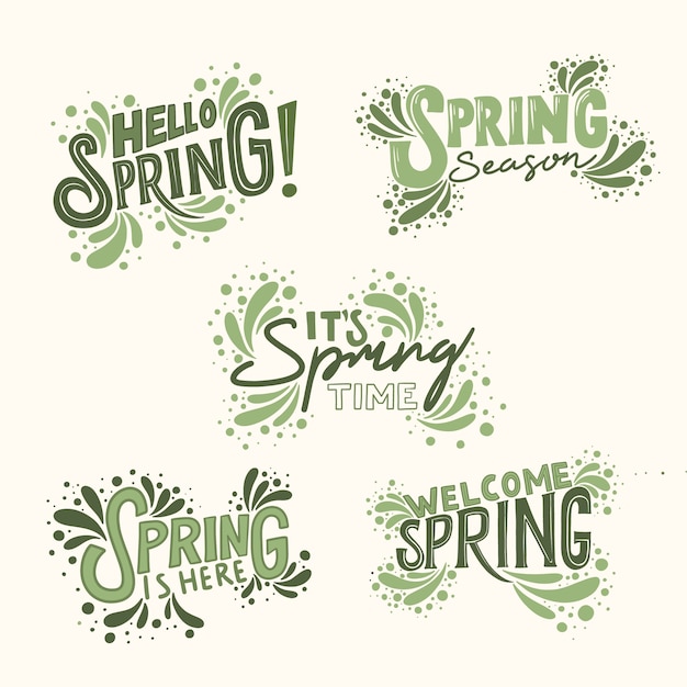 Vibrant Spring Lettering Collection with Floral Flourishes | Jiffy Designs