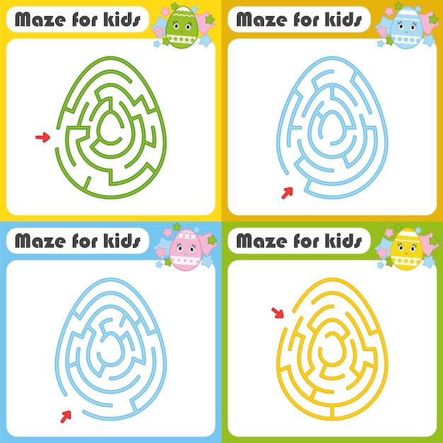 Playful Egg-Shaped Mazes for Kids' Amusement | Jiffy Designs
